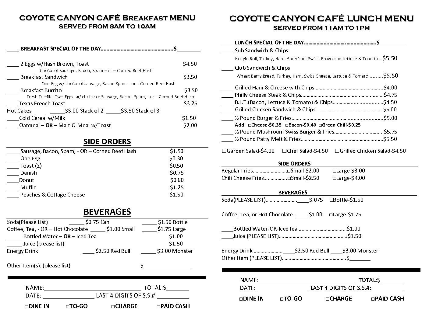 menu – Coyote Canyon Rehabilitation Center